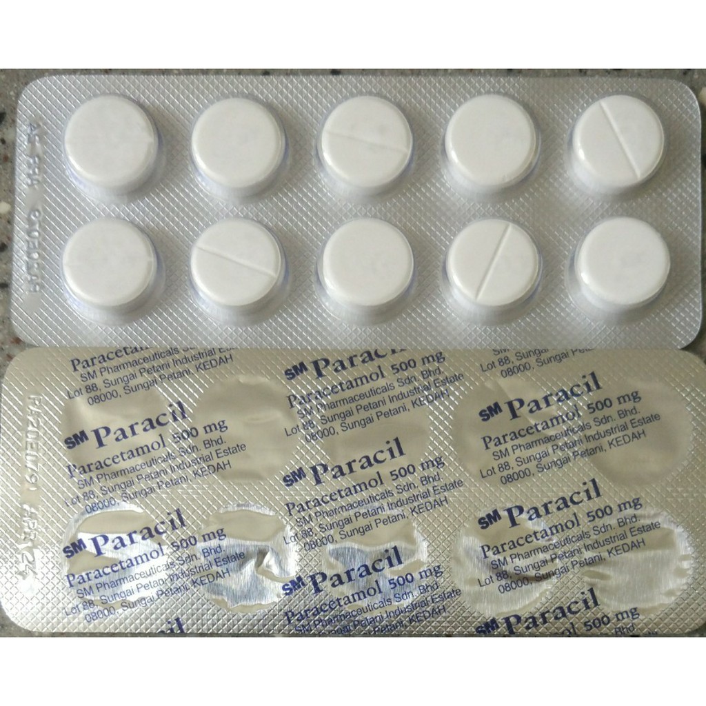 (2 Strips) Paracil Tab 500mg Paracetamol Fever and Pain | Shopee Malaysia