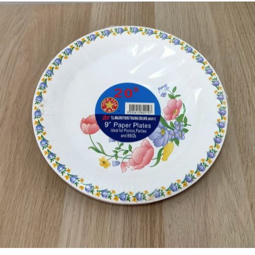 20pcs Disposable Paper Plate/Party Paper Plate/Pinggan Kertas Pakai ...