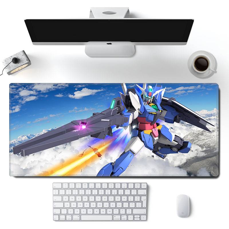 Gundam Mousepad Extended Mouse pad Large Gaming Mouse pad Stitched edge ...