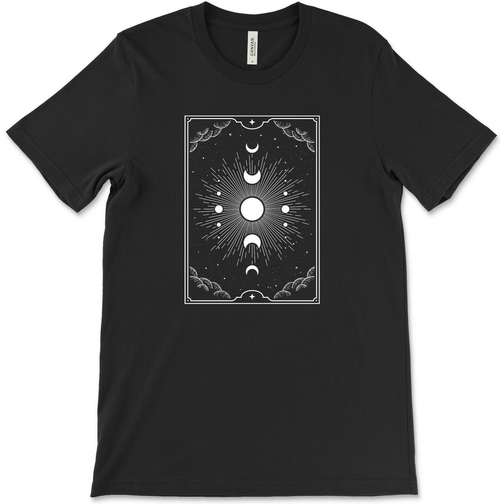 Tarot Card Shirt Vinatge Tarot Moon Phases Card Reader Sun And Moon ...