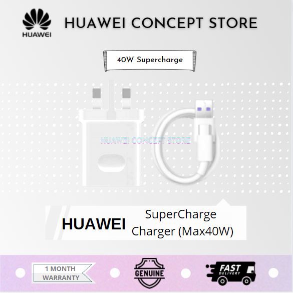 HUAWEI (Max 40W) Type C SuperCharge Charger 10V4A | Shopee Malaysia