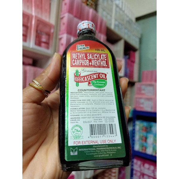 Efficasent oil/Manzanilla/omega pain killer | Shopee Malaysia