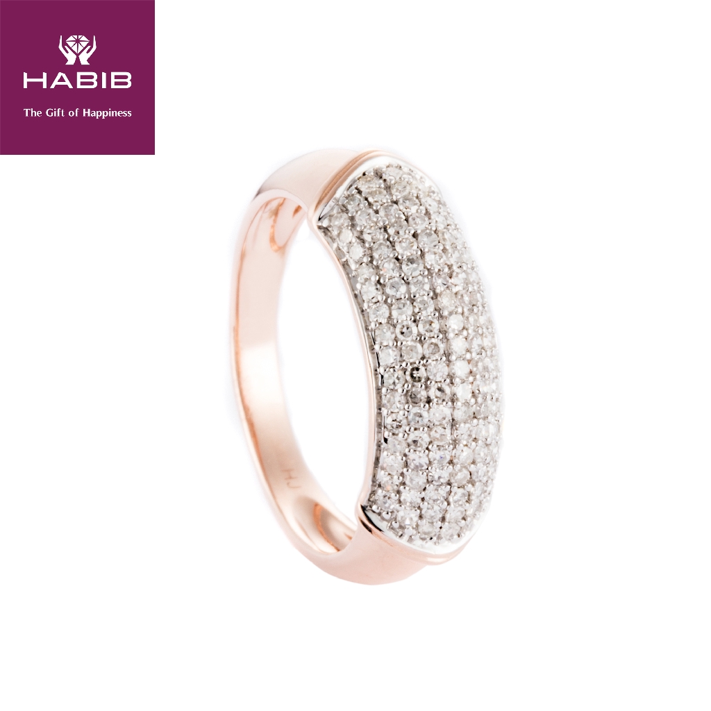 HABIB Tiana Diamond Ring in 375/9K Rose Gold | Shopee Malaysia