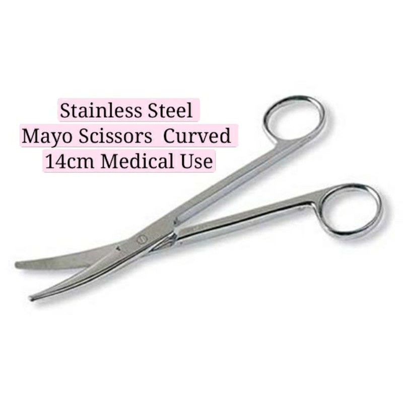 14 cm / 16cm Stainless Steel Surgical BEND HEAD CURVE TIP SCISSORS ...