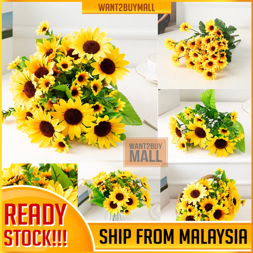 5 Design Artificial Sunflower Boukuet Bunga Matahari Hiasan Rumah ...