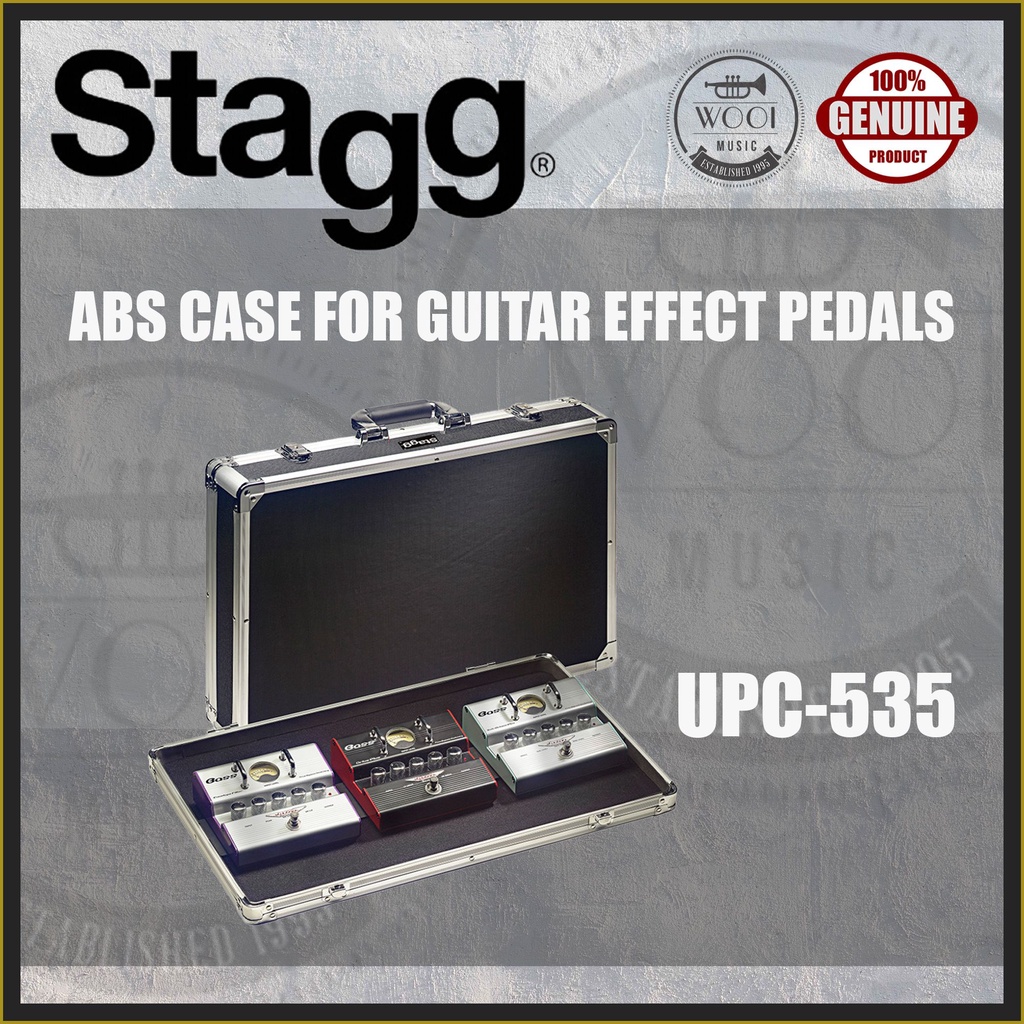 Stagg UPC-535 ABS Case for Guitar Effect Pedals / Pedalboard / Pedal ...
