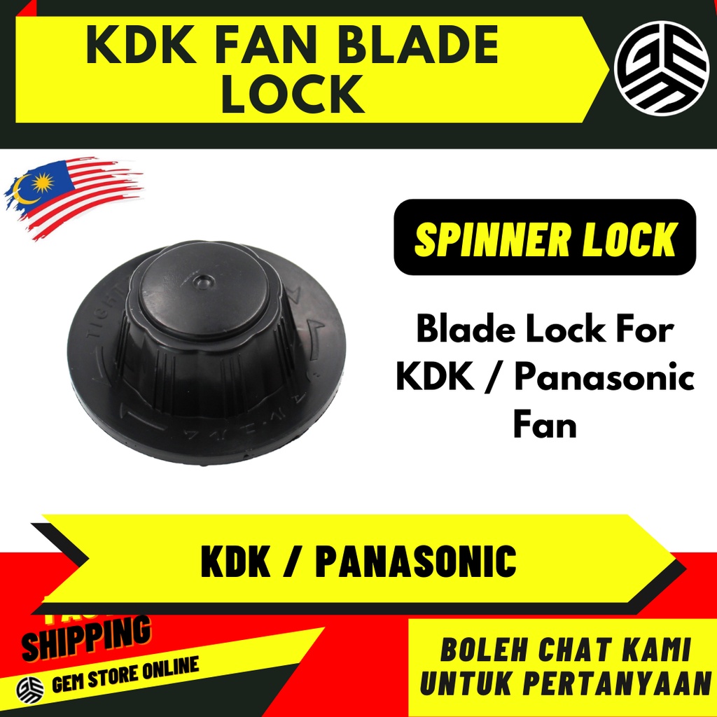 KDK Panasonic Table Fan Knob Blade Lock Stand Fan Wall Fan Spare Part ...