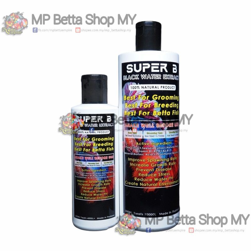 🔥[READY STOCK]🔥 Super B Black Water Extract - Grooming Breeding Betta ...