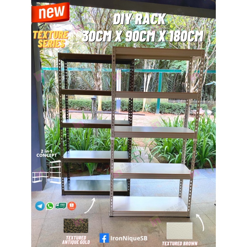 😍 DIY Rack (TEXTURE SERIES) 🌈Storage Rack / Home Store Warehouse ...