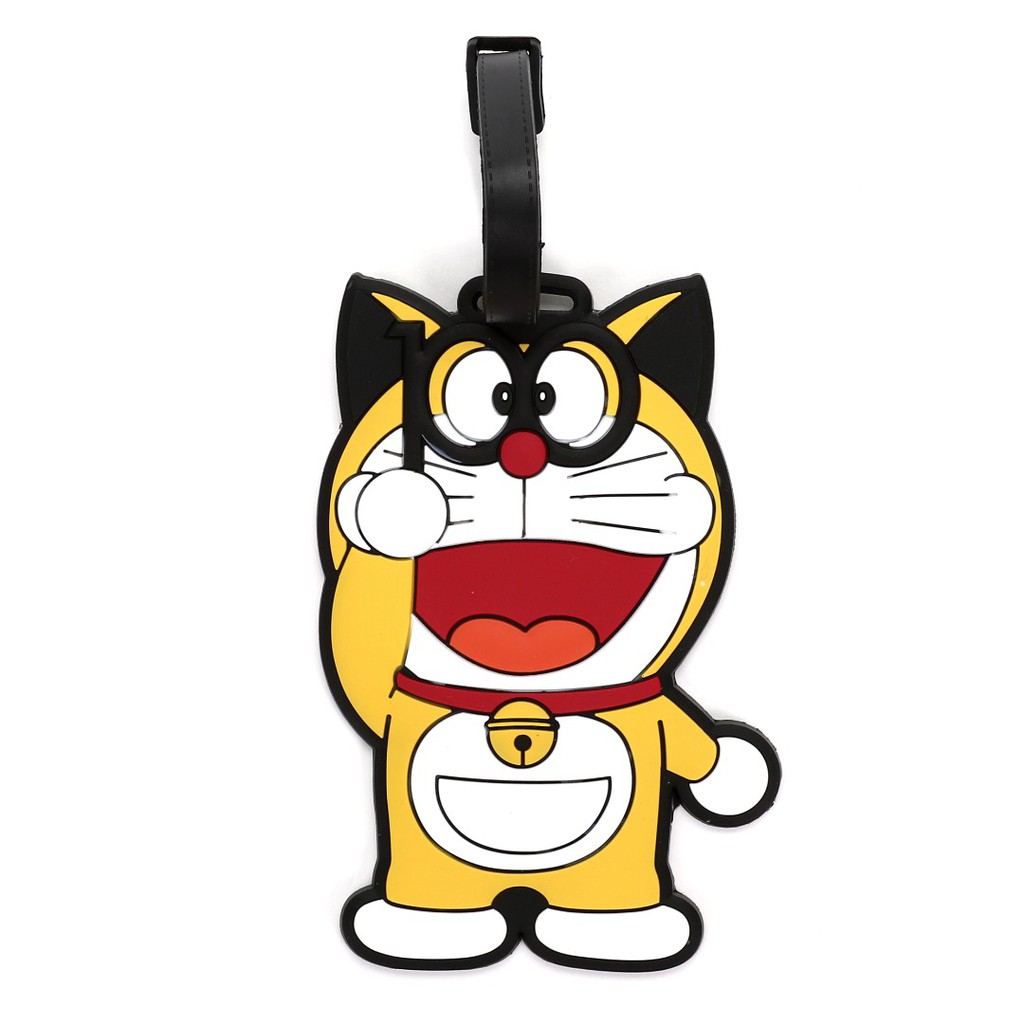 [ORIGINAL] Doraemon Soft PVC Luggage Tag - Yellow - 100 Doraemon ...