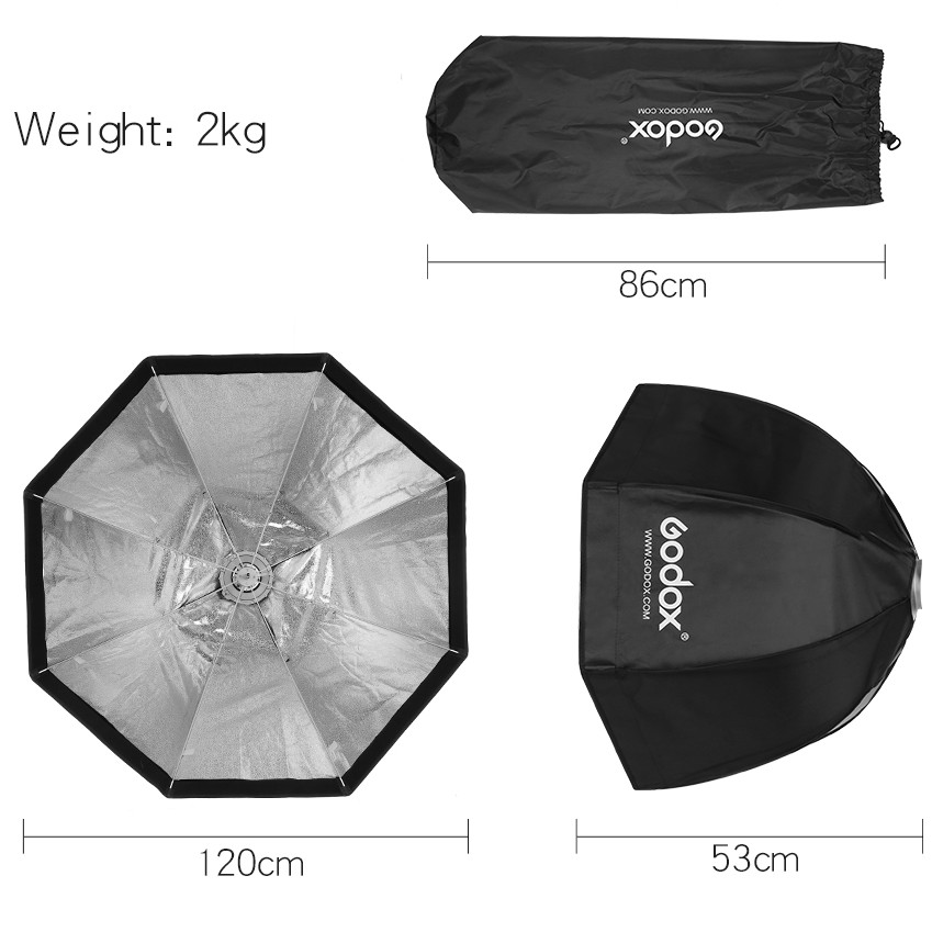 Godox SB-GUE Octagon Octabox Easy Fold Softbox Bowens Mount With Grid ...
