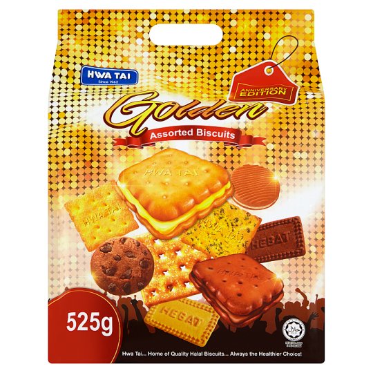 Hwa Tai Anniversary Edition Golden Assorted Biscuits 525g | Shopee Malaysia