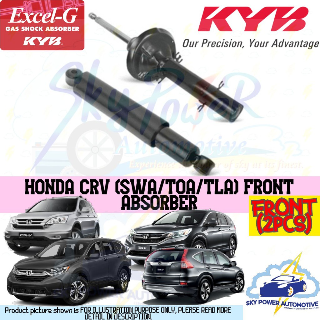 HONDA CRV (SWA/TOA) KAYABA (KYB) EXCEL-G GAS SHOCK ABSORBER (FRONT 2PCS) | Shopee Malaysia