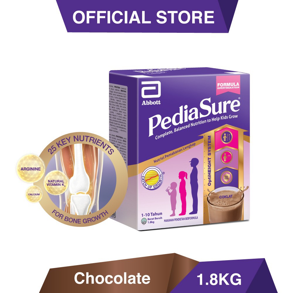 baby bib Pediasure Chocolate 1.8kg BIB (Child Nutrition Supplement for ...