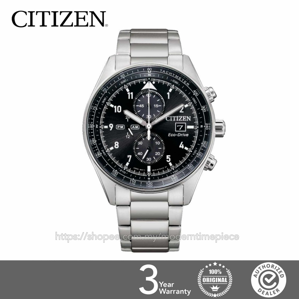 CITIZEN Eco-Drive CA0770-81E Stainless Steel Chronograph Men's Watch ...