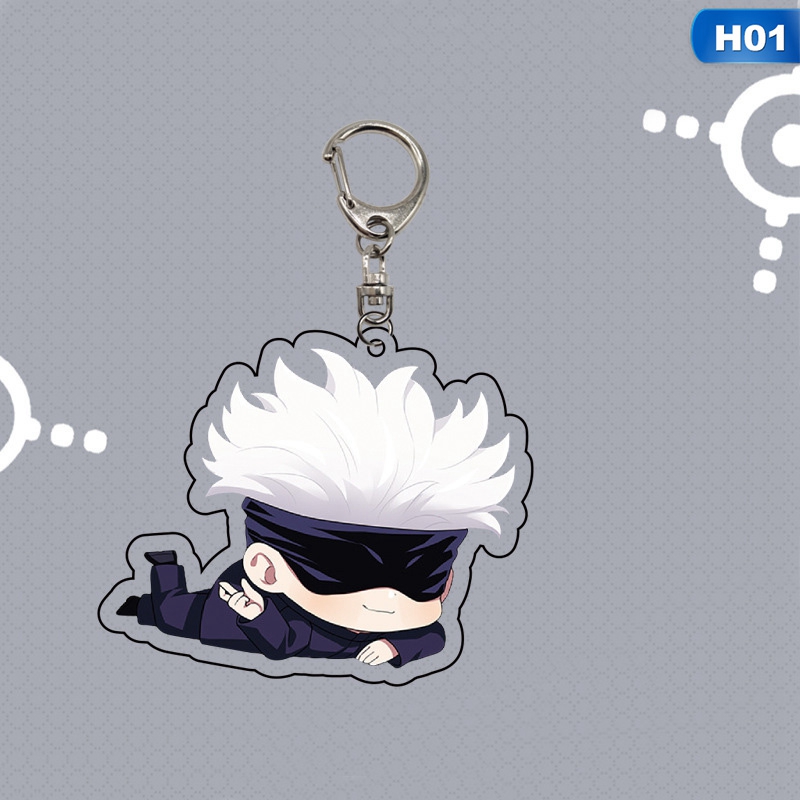 Bbyter Jujutsu Kaisen Gojo Satoru Cute Key Chains Keyrings Key Pendants ...