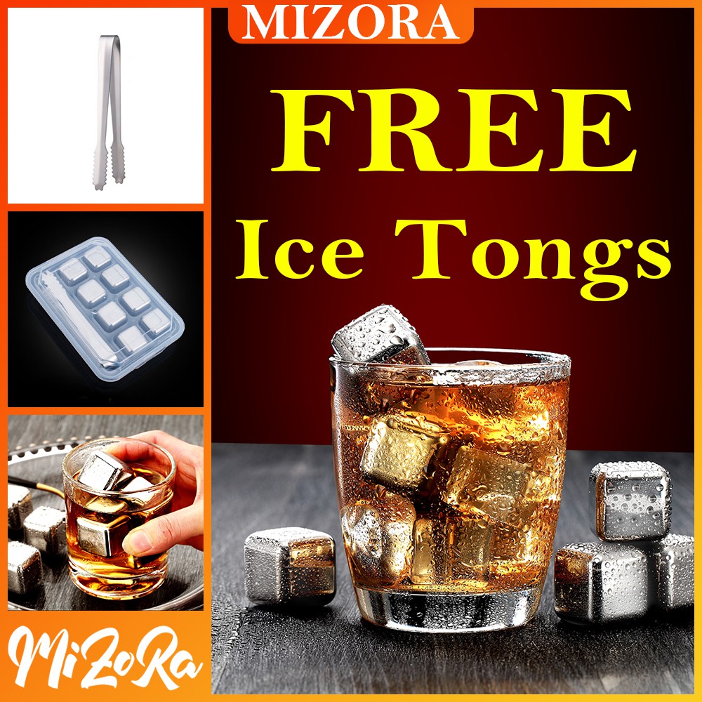 Metal Ice Cube Stainless Steel Ice Cube Set SS 304 Food Grade Ice Maker ...