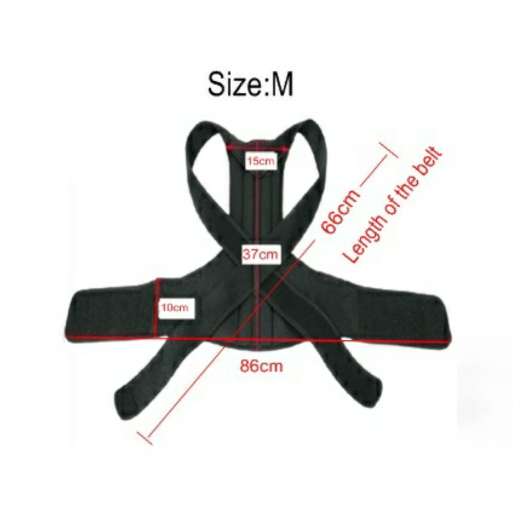 🌟Adjustable🌟Back Brace Posture Corrector Shoulder/Spine Support Baju ...