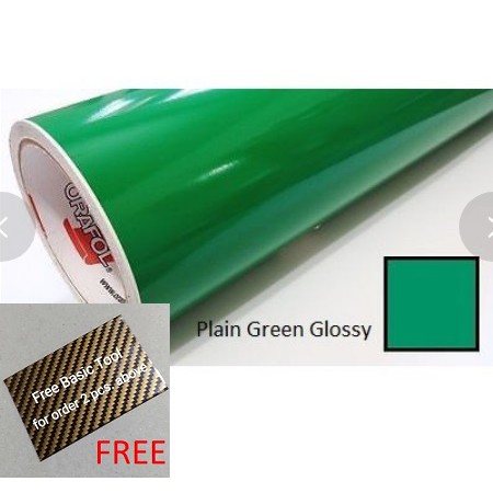 Vinyl Car Sticker Plain Green Glossy | Shopee Malaysia