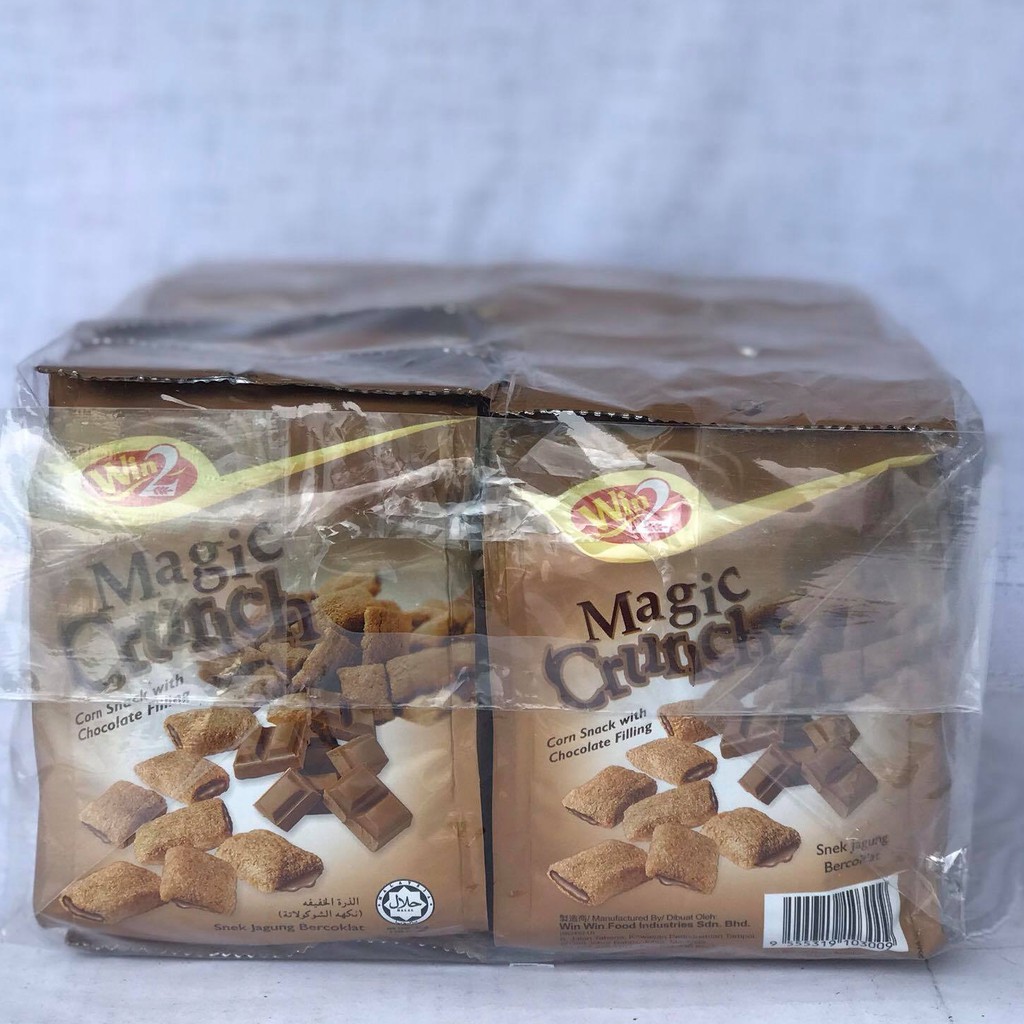 60g x 10pcs Win2 Magic Crunch [Chocolate / Black & White / Strawberry ...