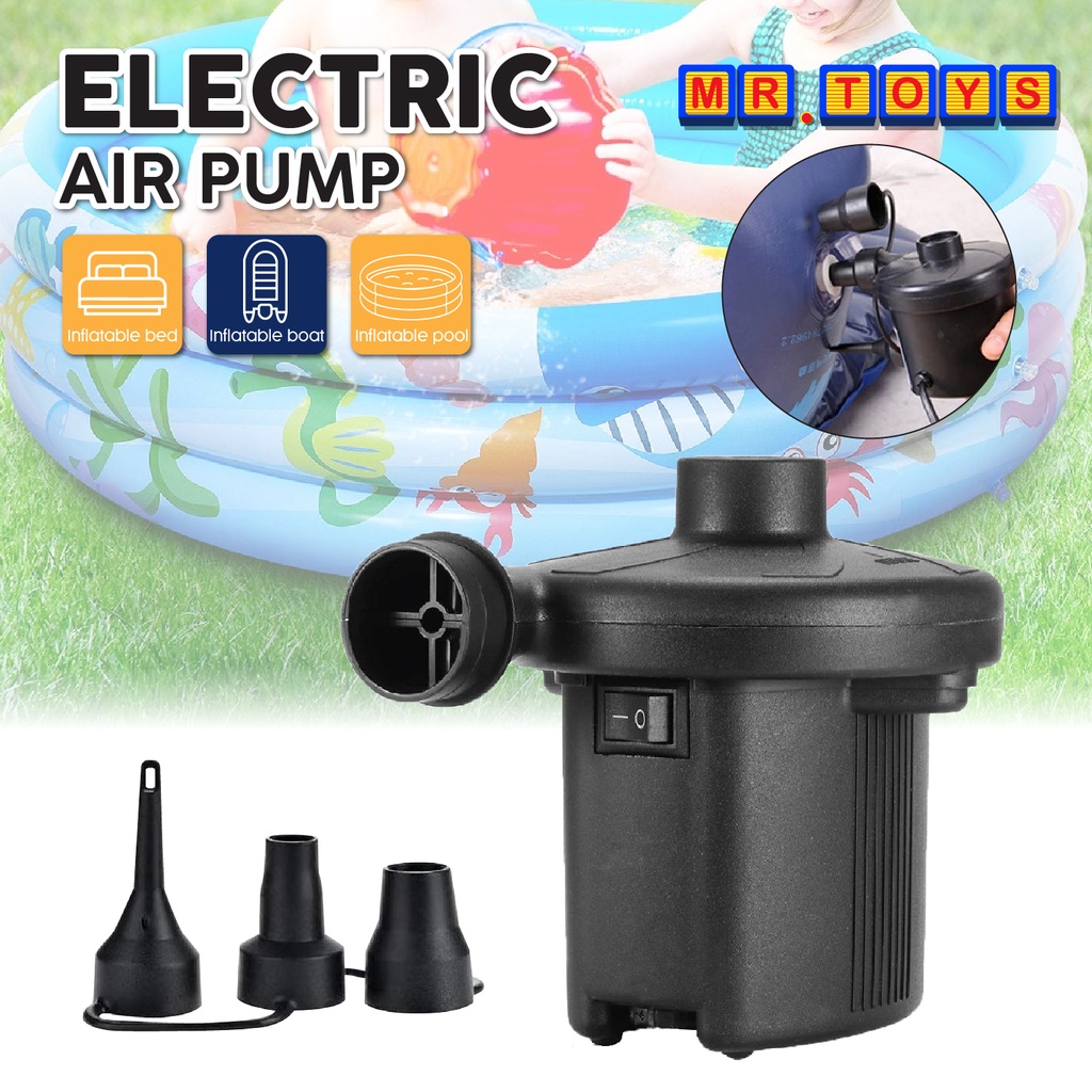 AC Electric Air Pump Inflate Deflate DIY Indoor Outdoor Mattress Toys ...