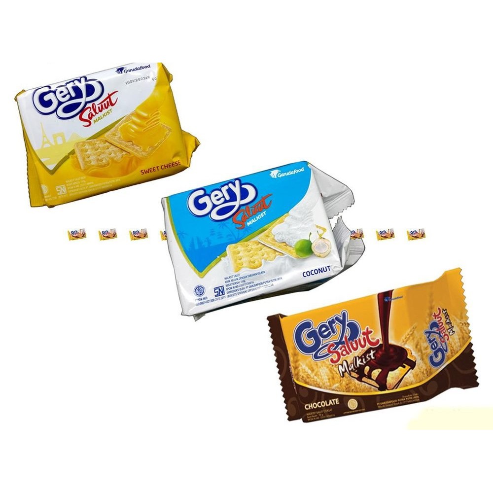 BISKUT GERY SALUUT MALKIST CHEESE / CHOCOLATE / COCONUT 110G | Shopee ...