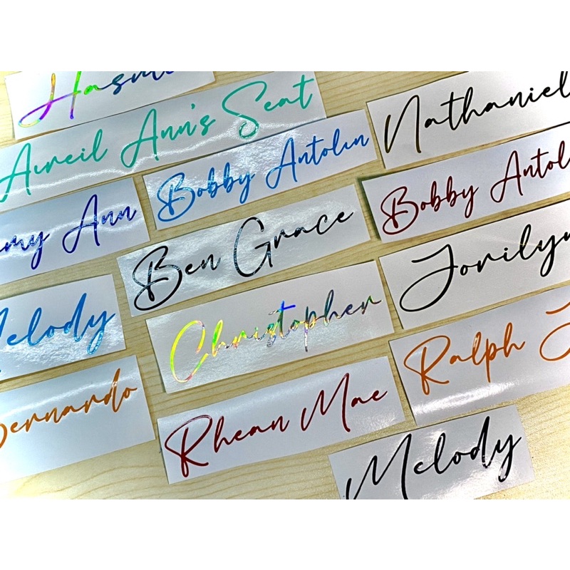 Personalized Signature Die-cut Stickers | Premium Cut | Shopee Malaysia