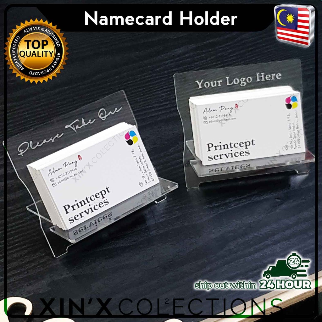 Name Card Namecard Business Card Bisnes KAD Box Holder Stand Kotak ...