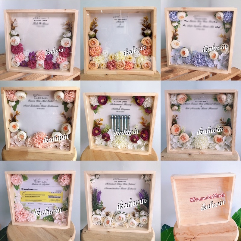 READY STOCK 😍3D Frame Maskahwin/Frame Duit HANTARAN/Mas Kahwin/Gubahan ...