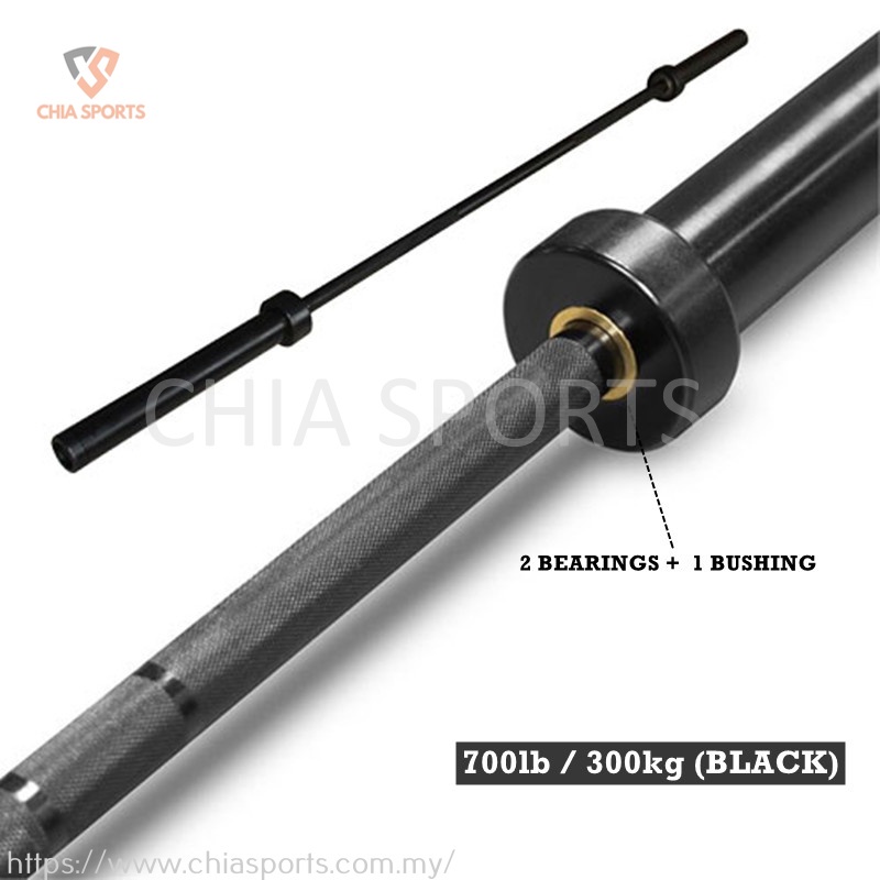 Bearing Olympic Barbell 20kg 2.2m 5cm Max Load 700lb / 1500lb Long ...