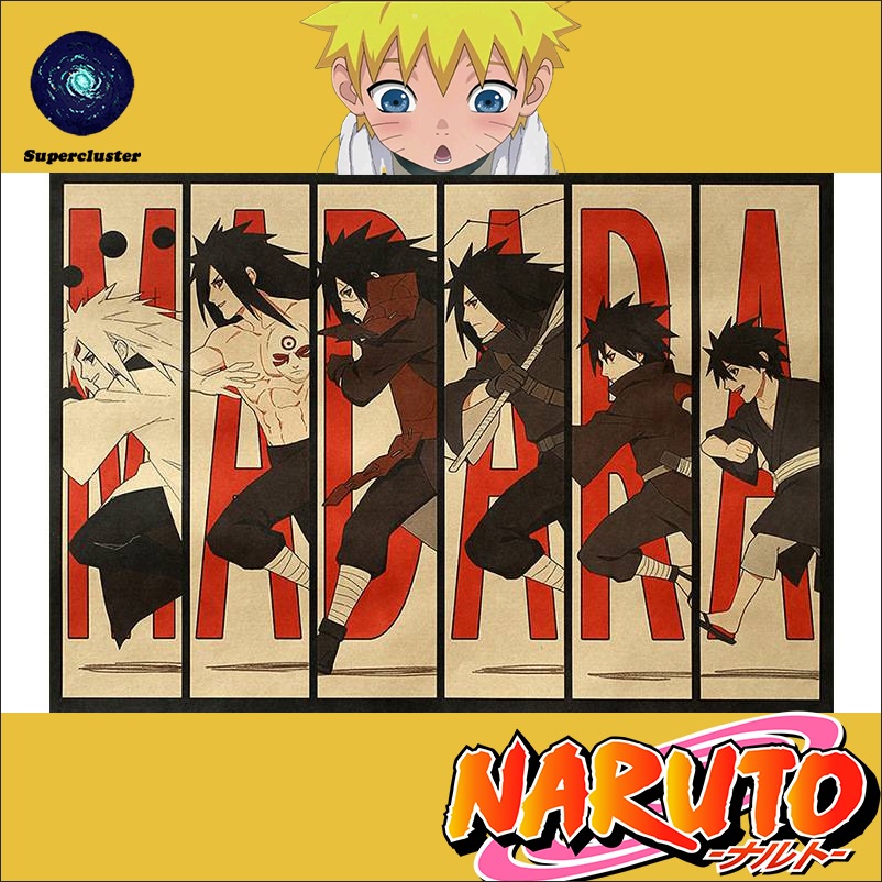 Naruto Combo Set Anime "The ways" poster Kraft Paper Naruto Wallpaper ...