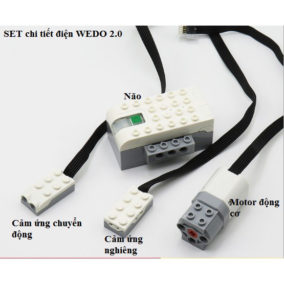 Lego WEDO 2.0 45300 Compatible Power Parts (Storm, Motor, Tilt Sensor ...