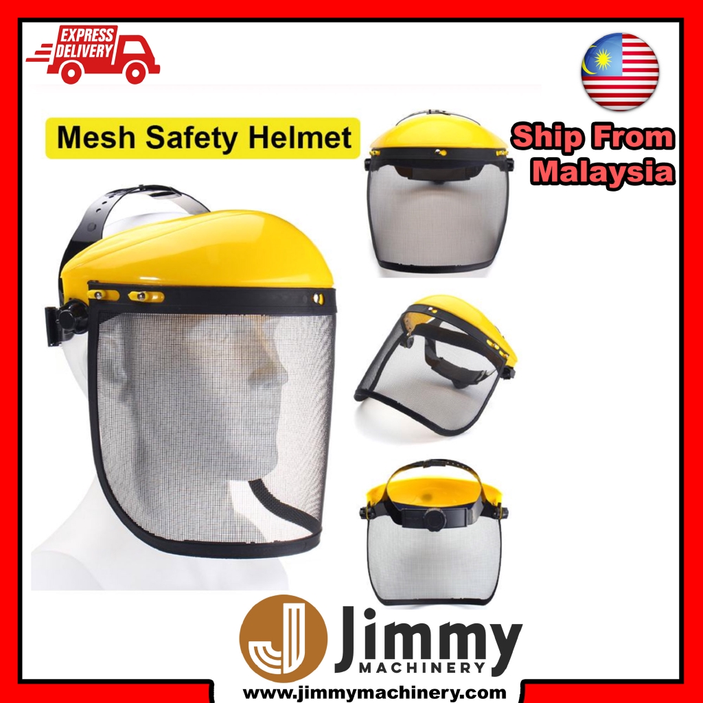 Full Face Mask Protective Visor Safety Helmet Hat Chainsaw Brush Cutter ...