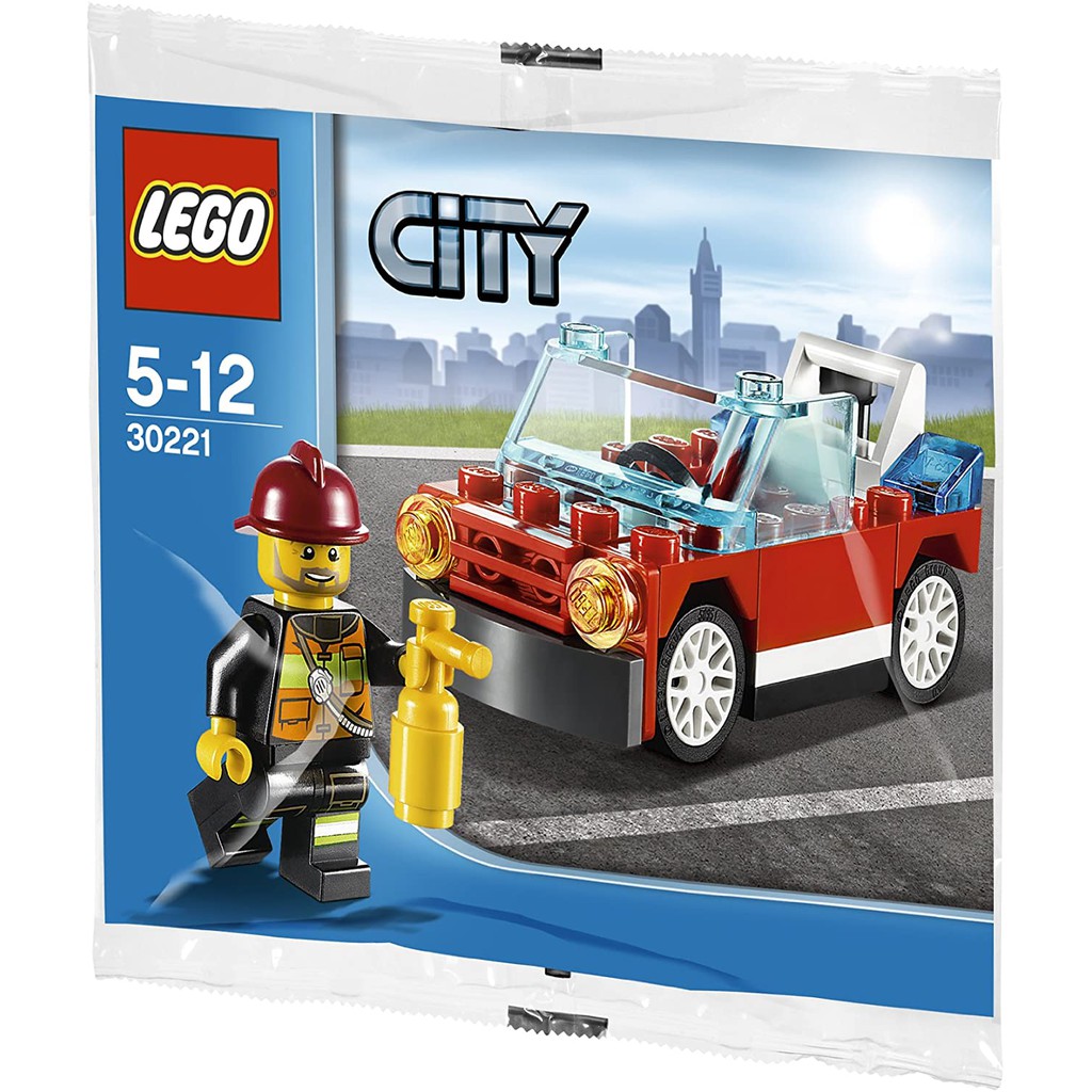 LEGO City 30221 Fire Car Polybag - Original Used Set | Shopee Malaysia