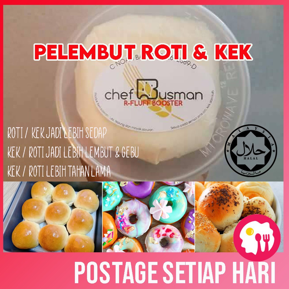 Pelembut roti, donat dan kek Halal (RFB by chef rusman) - BREAD ...