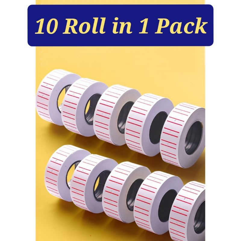 Price Tag Label Sticker Roll for Pricing gun (10 roll) tube HKT51051 ...