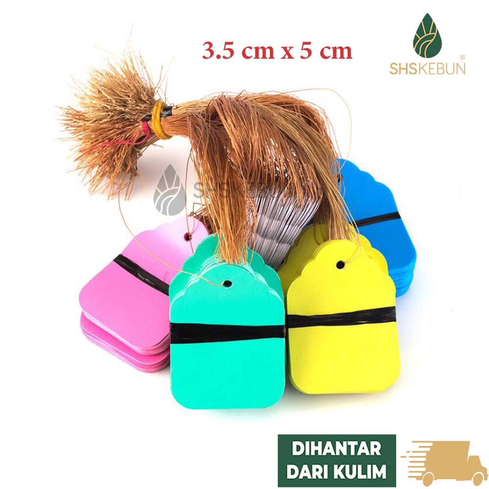 Penanda Tanaman Pokok Bunga (3.5x5cm) 100 Pieces Hanging Tag Plant ...