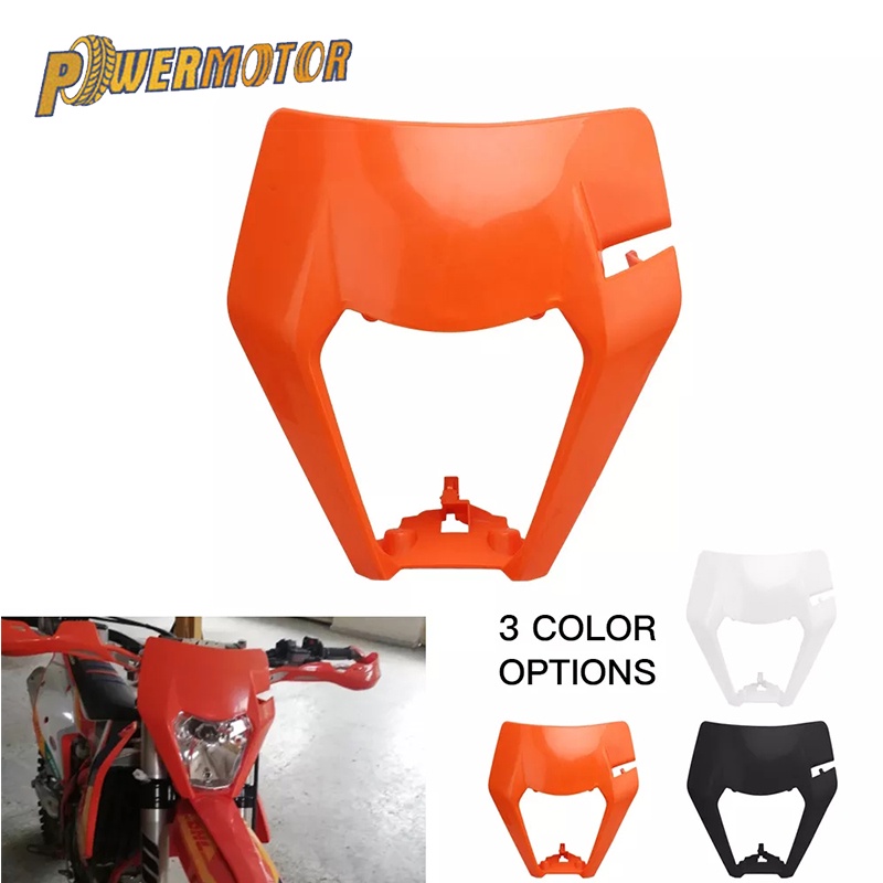 Universal Motorcycle Headlight Headlamp Plastic Mask For KTM SX XC SXF ...