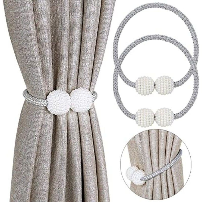 Pearl Magnetic Window Curtain Tiebacks Clips 1pcs Tali Pengikat Langsir ...