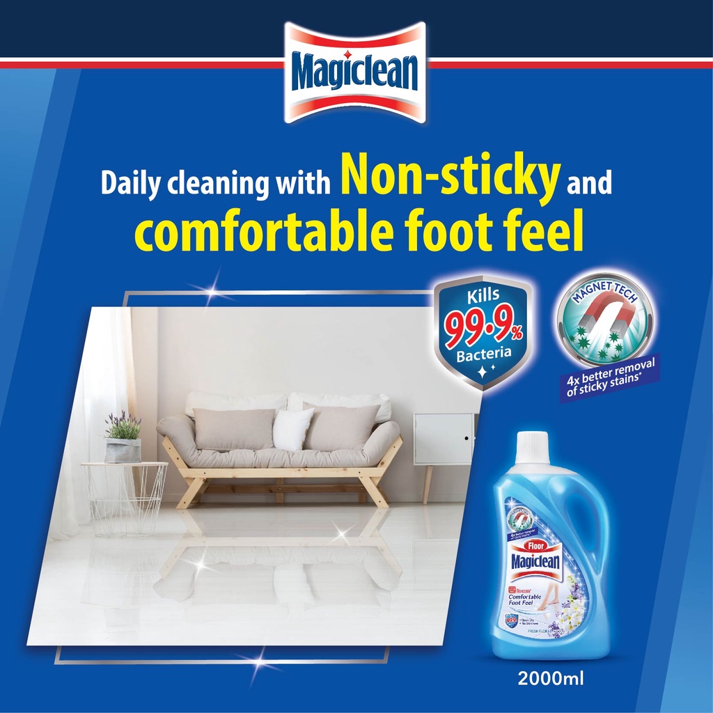 MAGICLEAN Floor Cleaner Fresh Floral (2000ml) | Shopee Malaysia