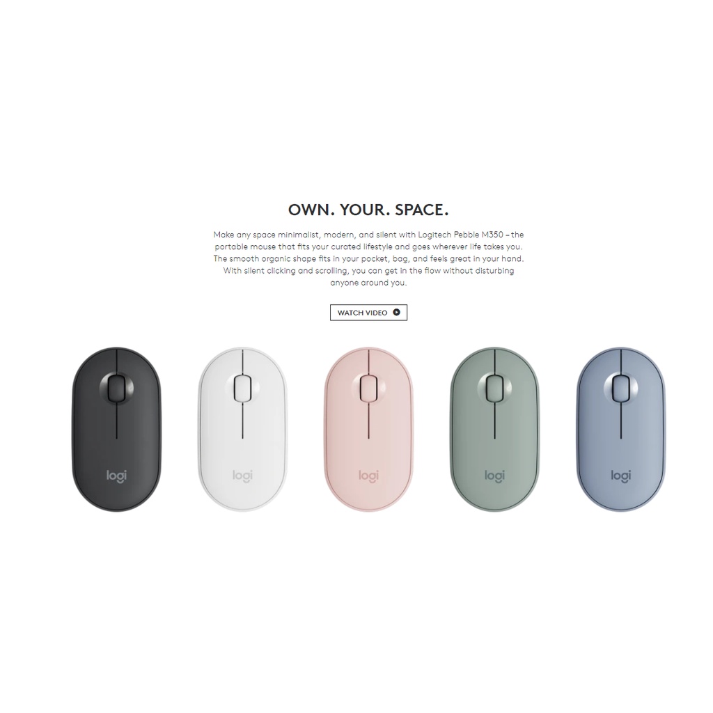 Original Logitech M350 Mouse Wireless Bluetooth Mouse Pebble M350 ...