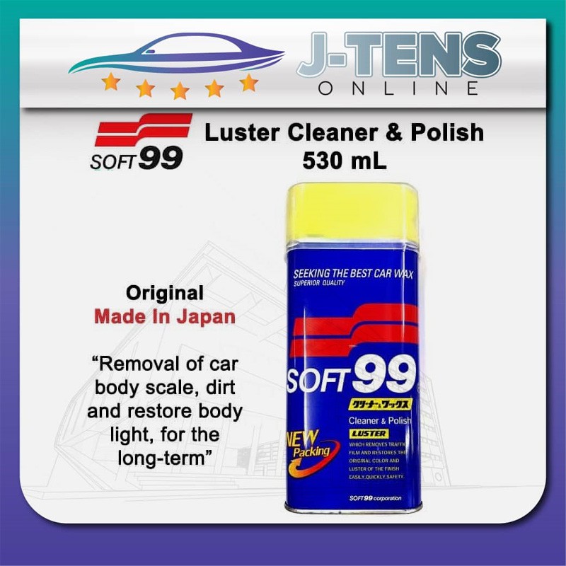 Original Japan Soft 99 Luster Cleaner & Polish 530ML [J-TENS] | Shopee ...