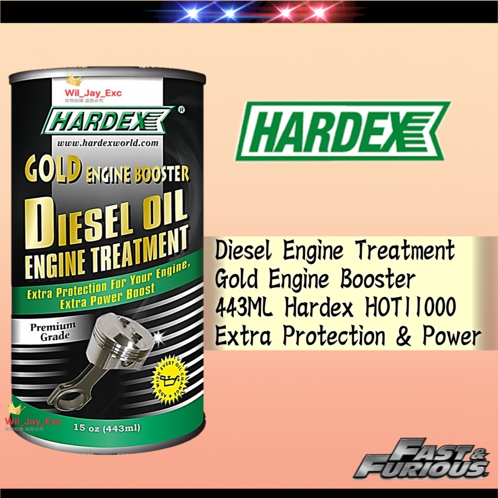 HARDEX HOT11000 DIESEL OIL ENGINE TREATMENT 443ML HOT11000 GOLD ENGINE ...