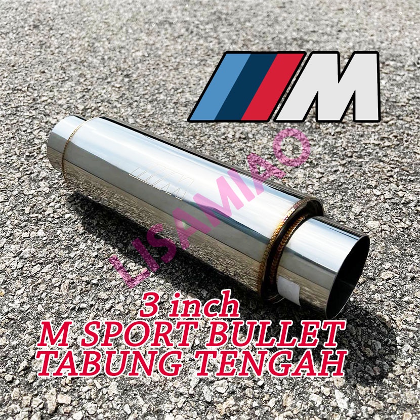 BMW M Power 3 Inch Bullet Stainless Steel Import Japan [#READY STOCK ...