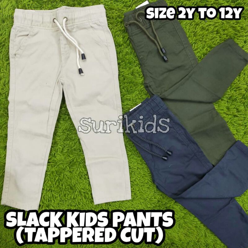 [CLEARANCE RAYA] SELUAR SLACK KIDS PANTS COTTON KIDS TAG 2Y TO 12Y ...