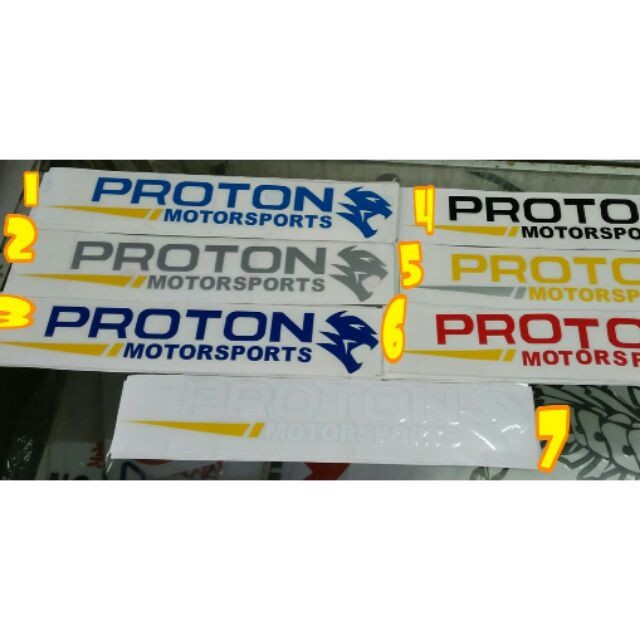 STIKER KERETA PROTON MOTORSPORTS | Shopee Malaysia