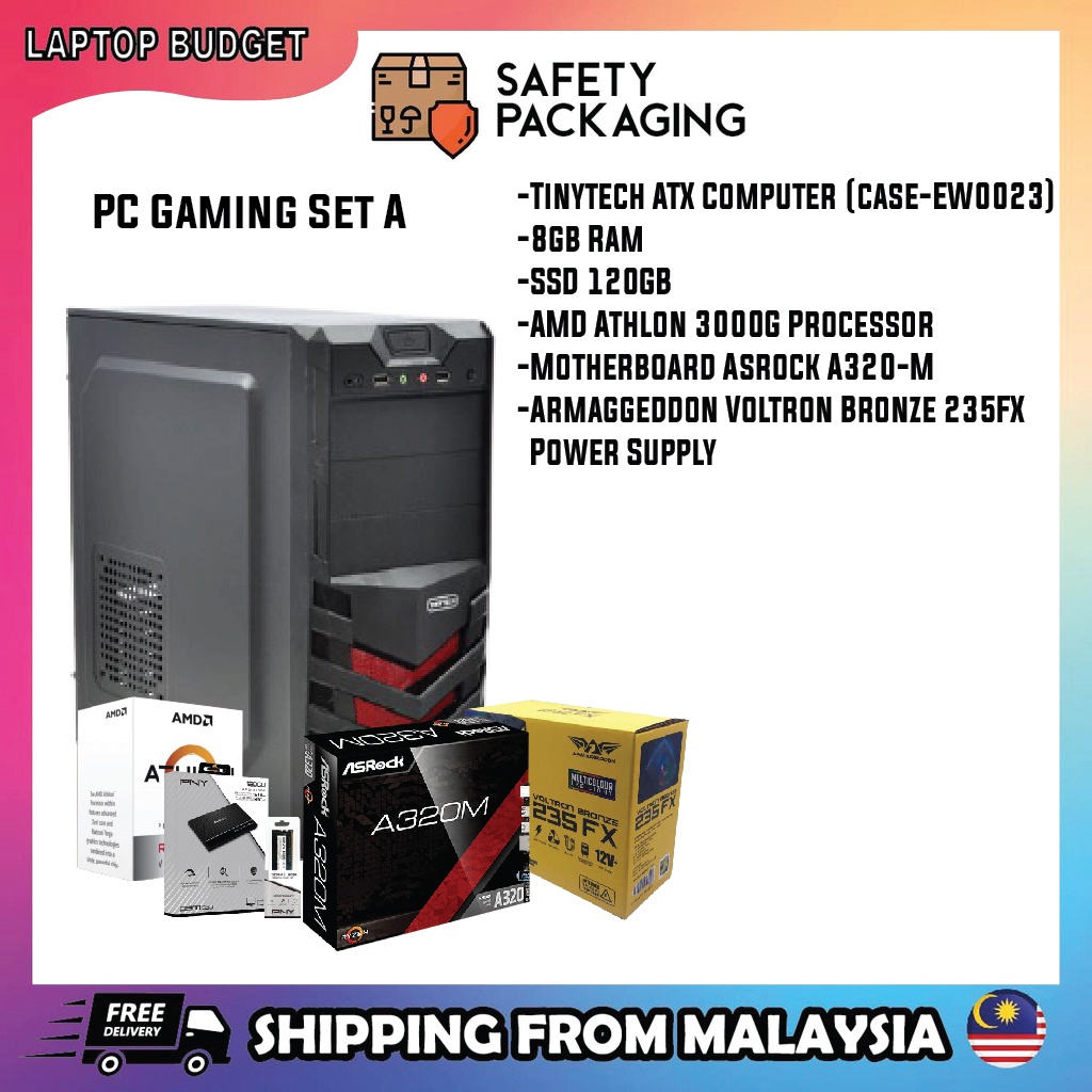 Gaming PC CPU intel i7 i5 i3 Pentium Ahtlon Ryzen 3 Ryzen 5 GTX 750ti ...