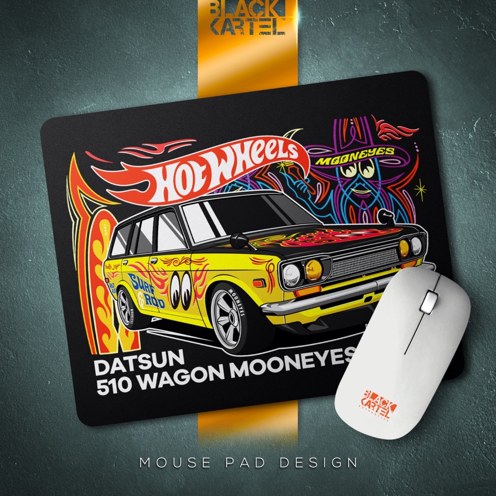 Ready Stock! [ GAMING MOUSE PAD - HOTWHEELS CAR DESIGN - DATSUN 510 ...