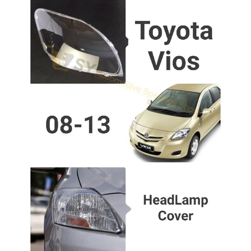 Toyota Vios 2008-2013Head lamp Cover ️Grade A Quality VIOS HEADLAMP ...