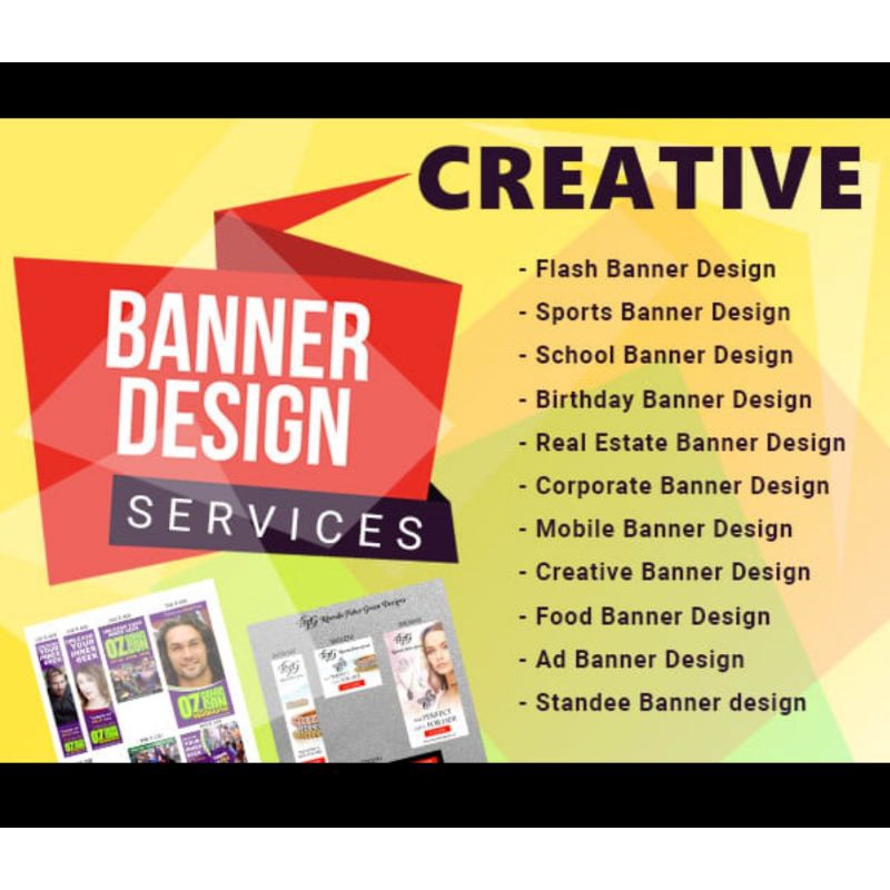 Design Service Banner Bunting Backdrop Bizkad flyers Etc. / Reka Bentuk ...